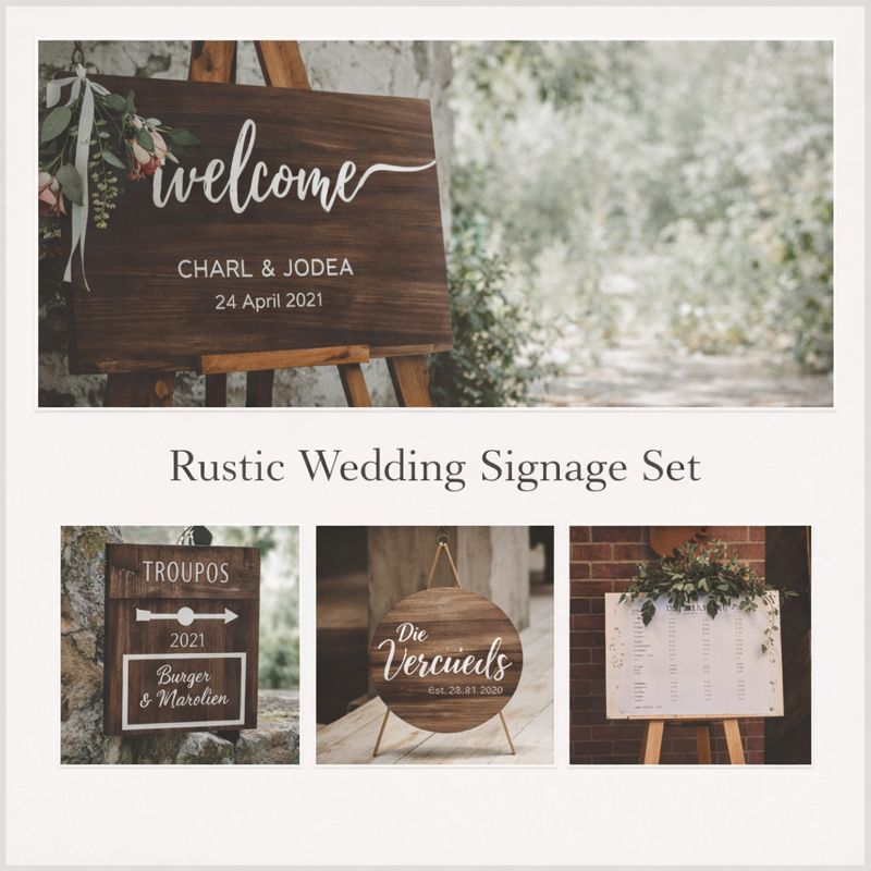 Wedding Signage Sets - Iniek